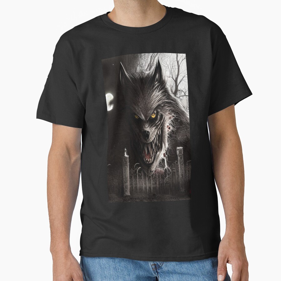Diseased Werewolf LIA Edition 0265 Dark Mythic Wolf Art Unisex T-Shirt ...