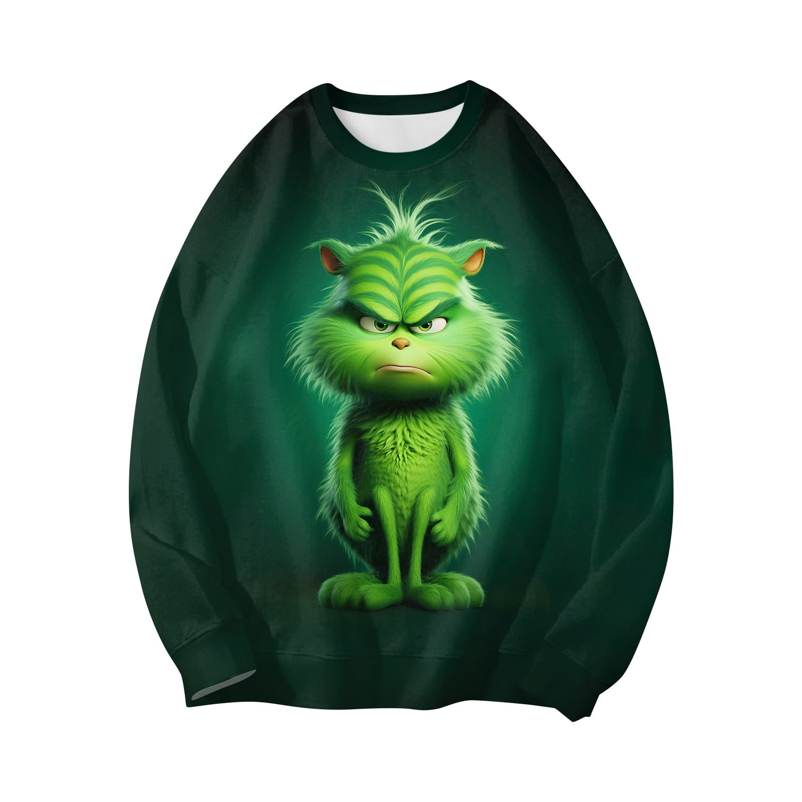 Disfraz De Grinch Festive Christmas Sweater with Playful Green ...