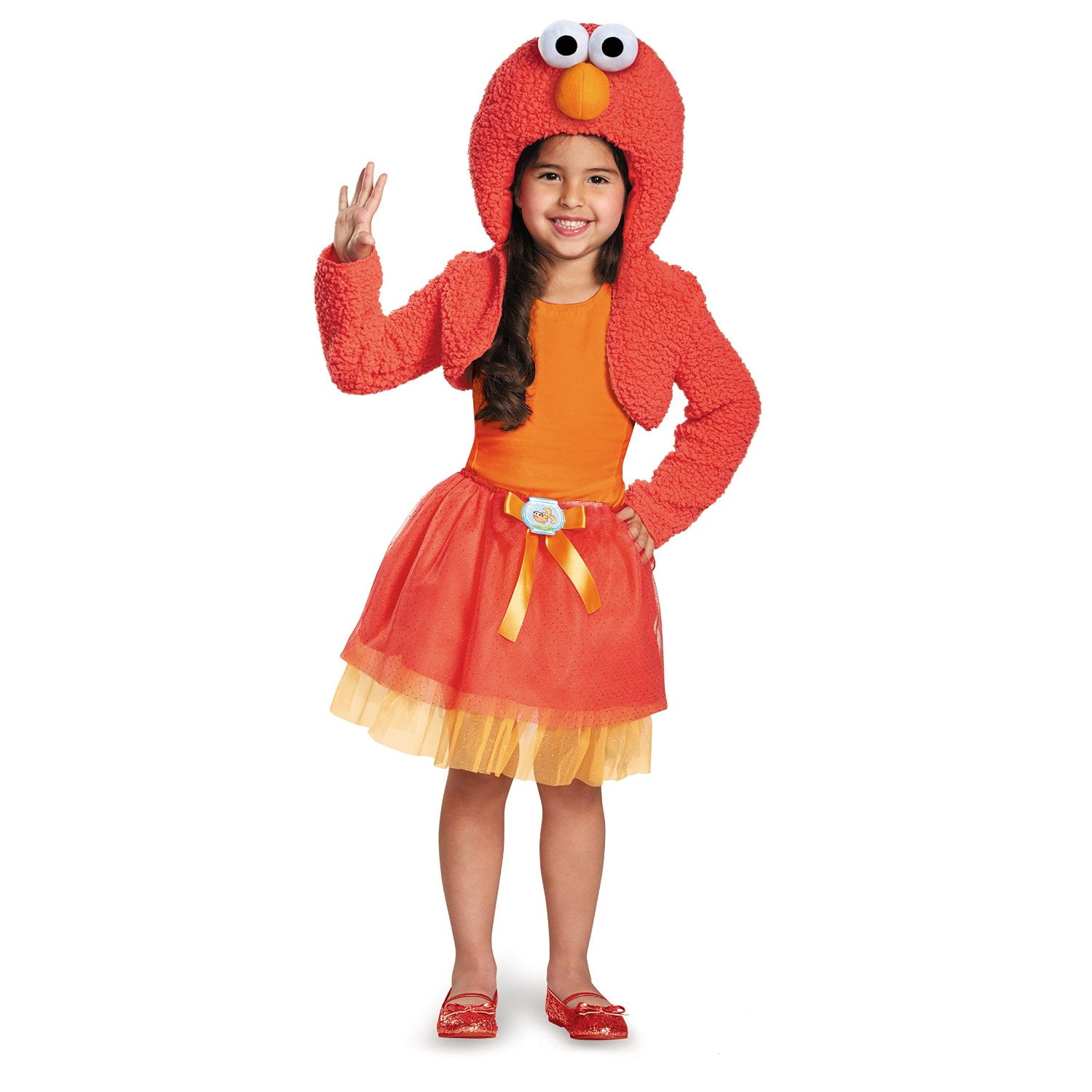 Disguise 76895M Elmo Shrug And Tutu Child Kit Costume, Medium (3T-4T ...