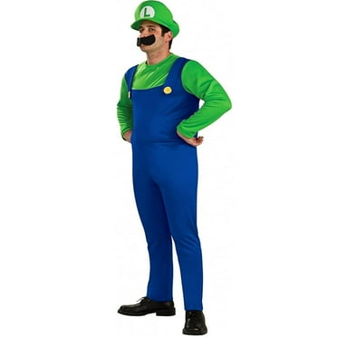 Disguise Kids' Classic Luigi Jumpsuit Costume - Super Mario Brothers ...