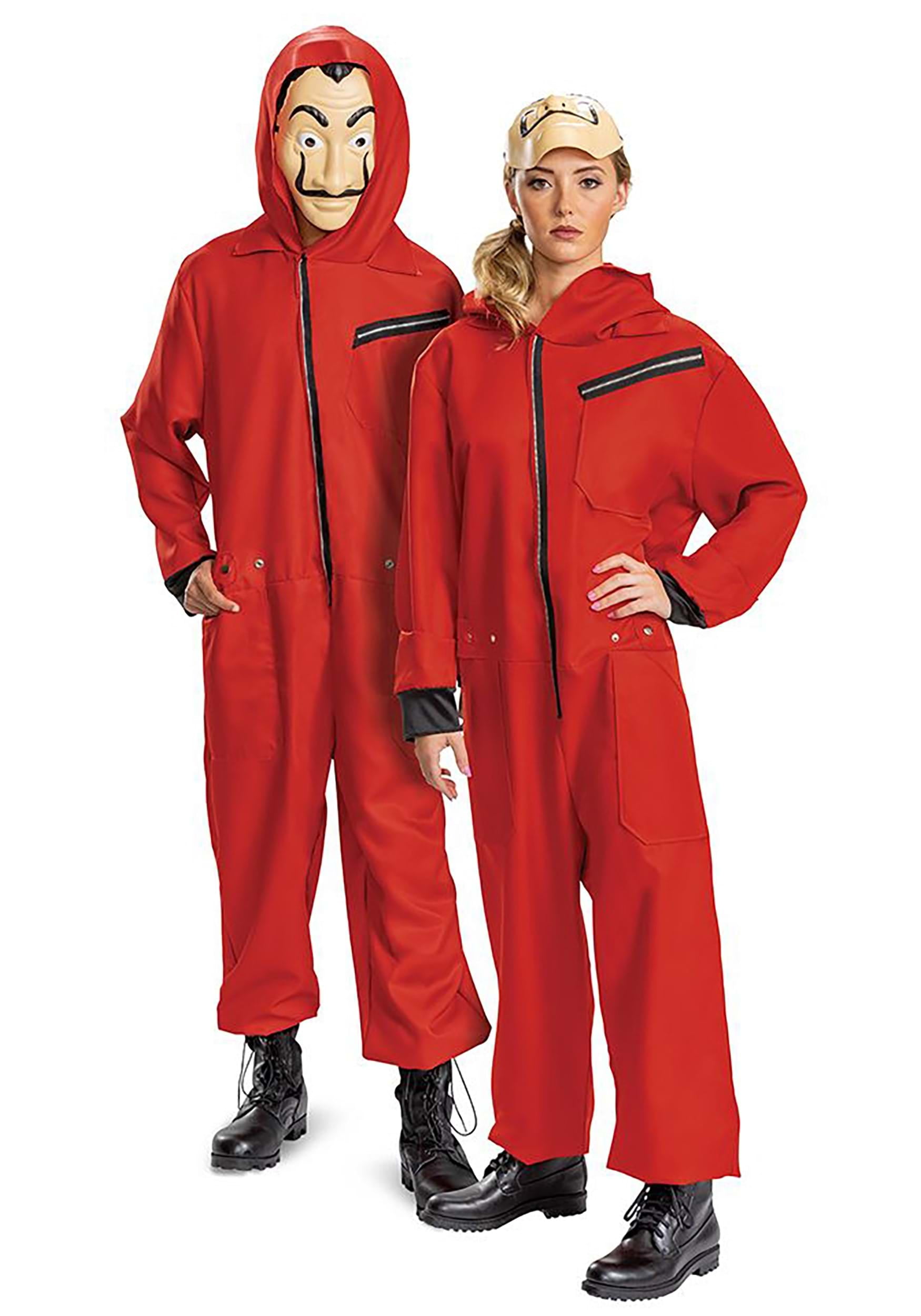 Disguise Costume, Official Unisex Red Money Heist Jumpsuit for Adults ...