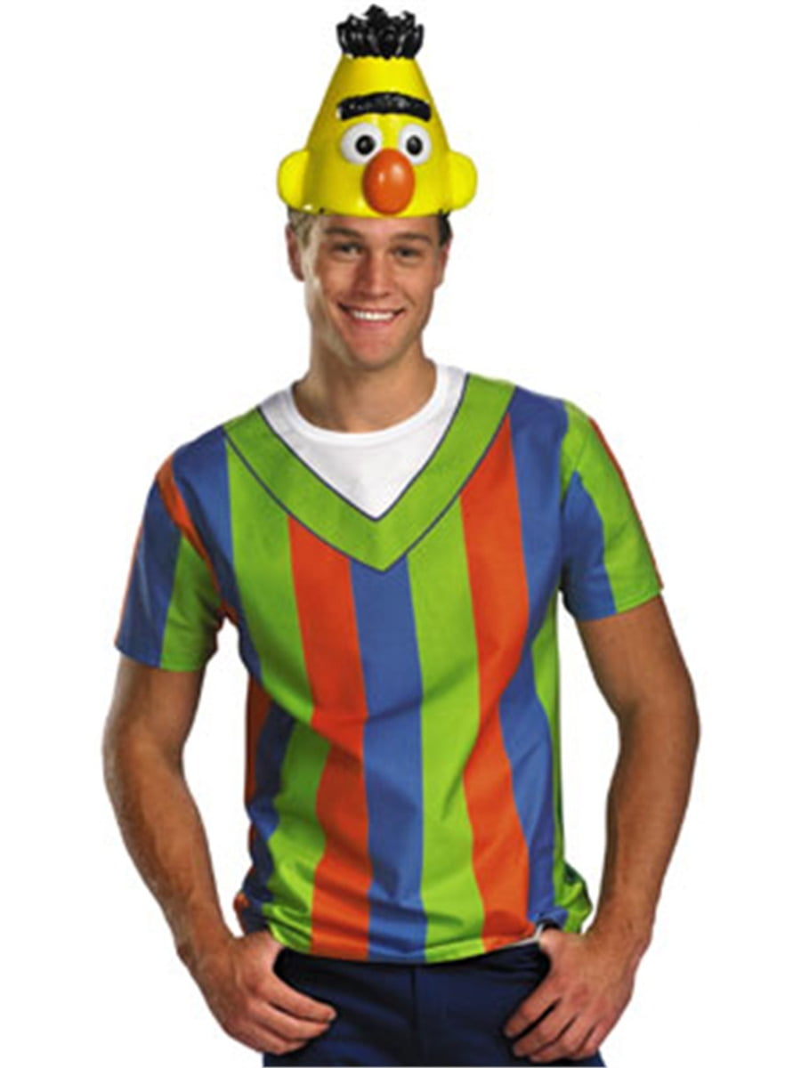 Disguise Costumes Sesame Street Bert T-Shirt And Mask Costume Men's XL ...