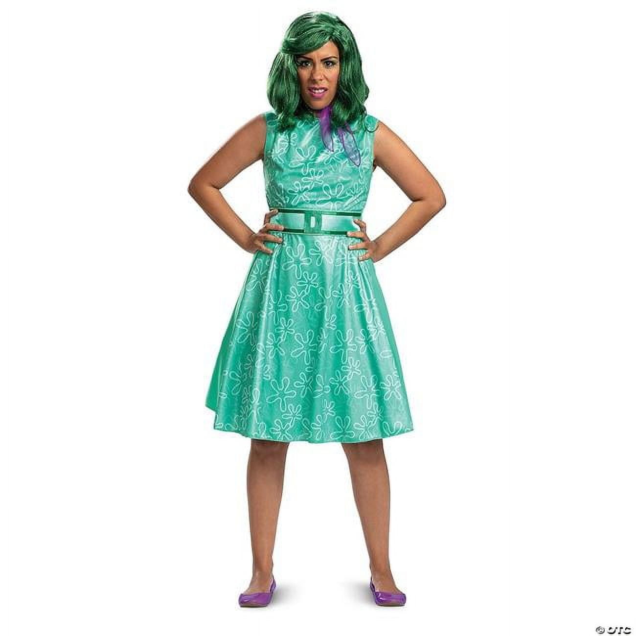 Disguise Disney Inside Out Disgust Classic Adult Costume | S (4-6 ...