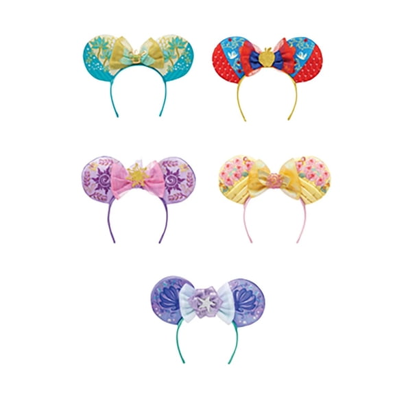 Disguise Disney 100 Princess Jasmine & Rapunzel Ear Headband Set, 5 ...