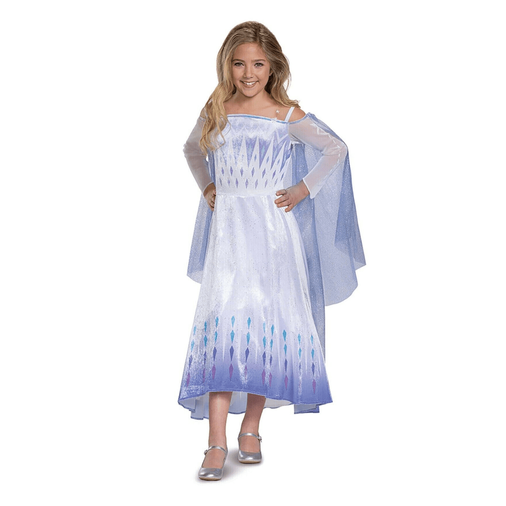Disguise Disney Frozen Snow Queen Elsa Child Costume, Blue, M (7-8 ...
