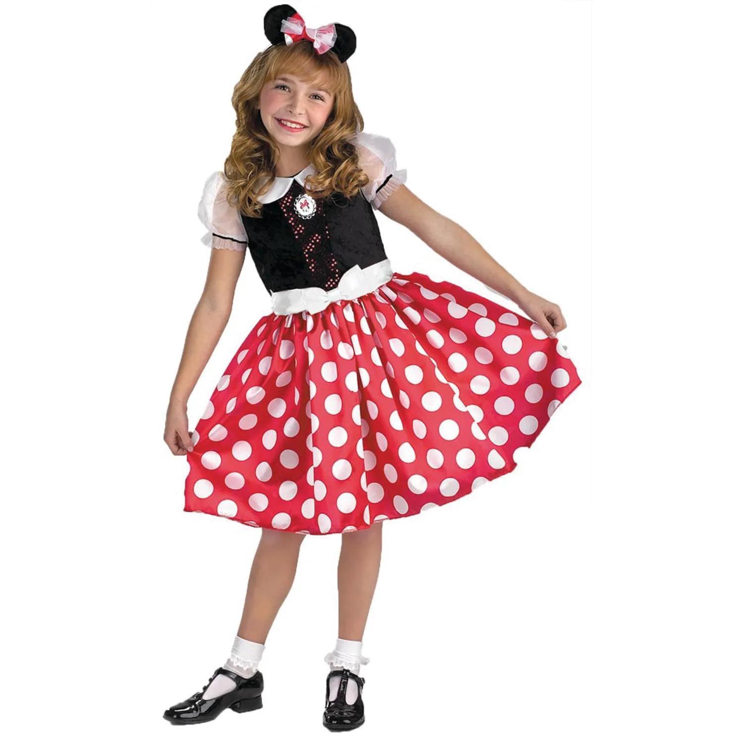 Disguise Girls' Disney Minnie Mouse Classic Costume - Size 7-8 ...