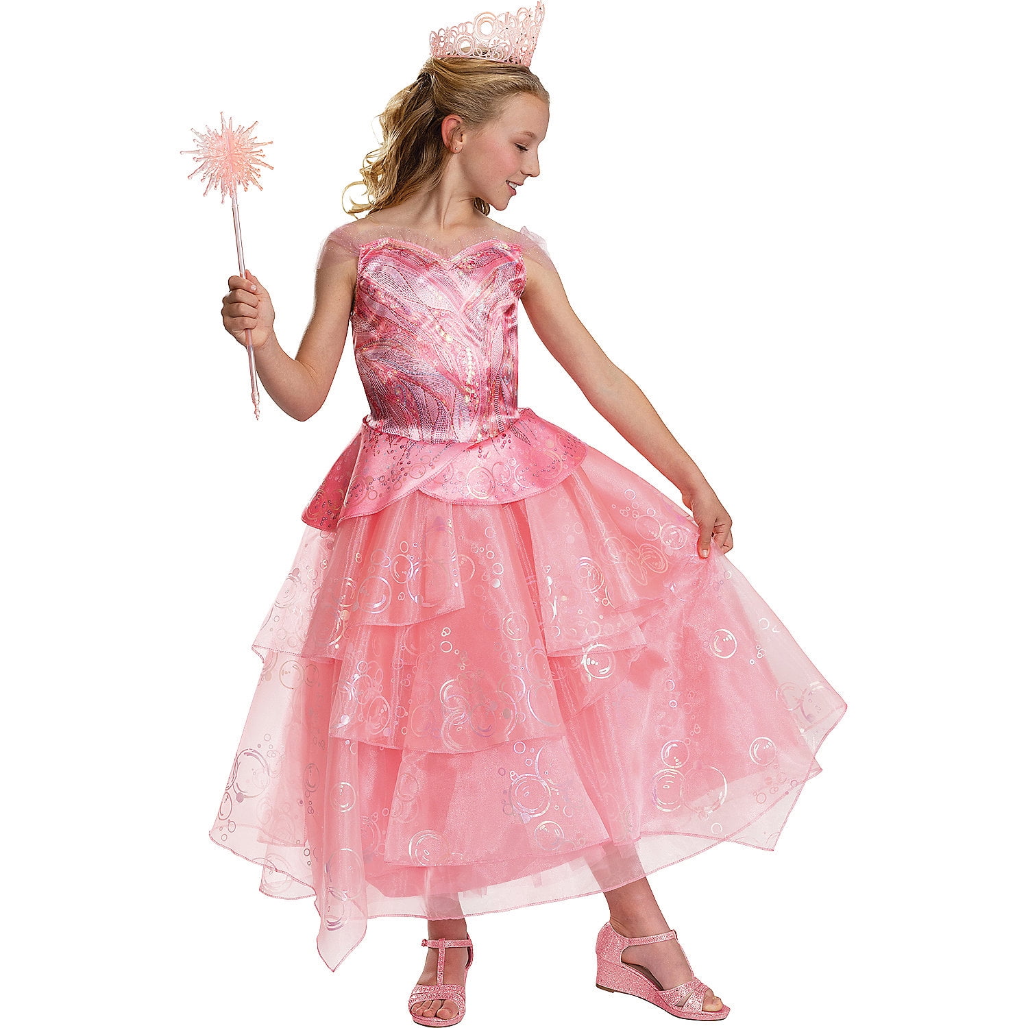 Disguise Girls' Wicked Glinda Deluxe Costume - Size 7-8 - Walmart.com