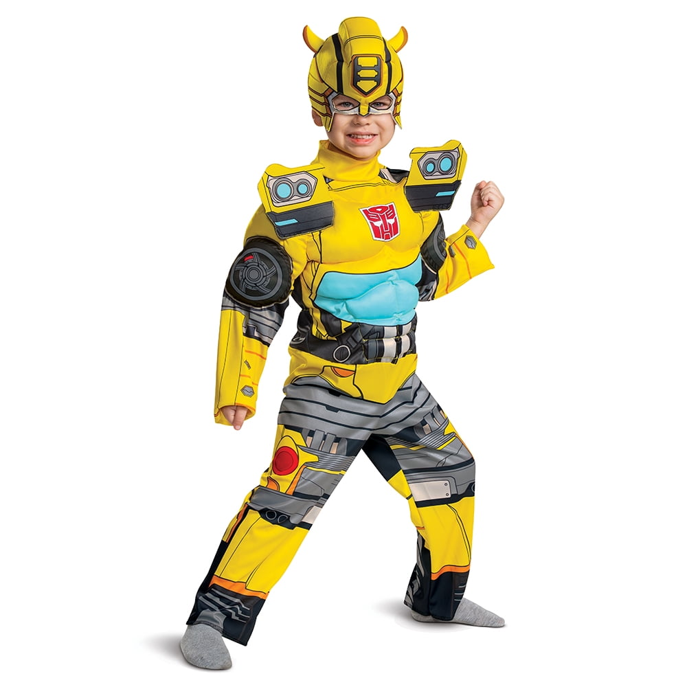 Disguise Hasbro Transformers Bumblebee Muscle Boy's Halloween Fancy ...