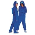 Among Us Kids' Blue Imposter Hooded Halloween Costume Jumpsuit - Blue ...