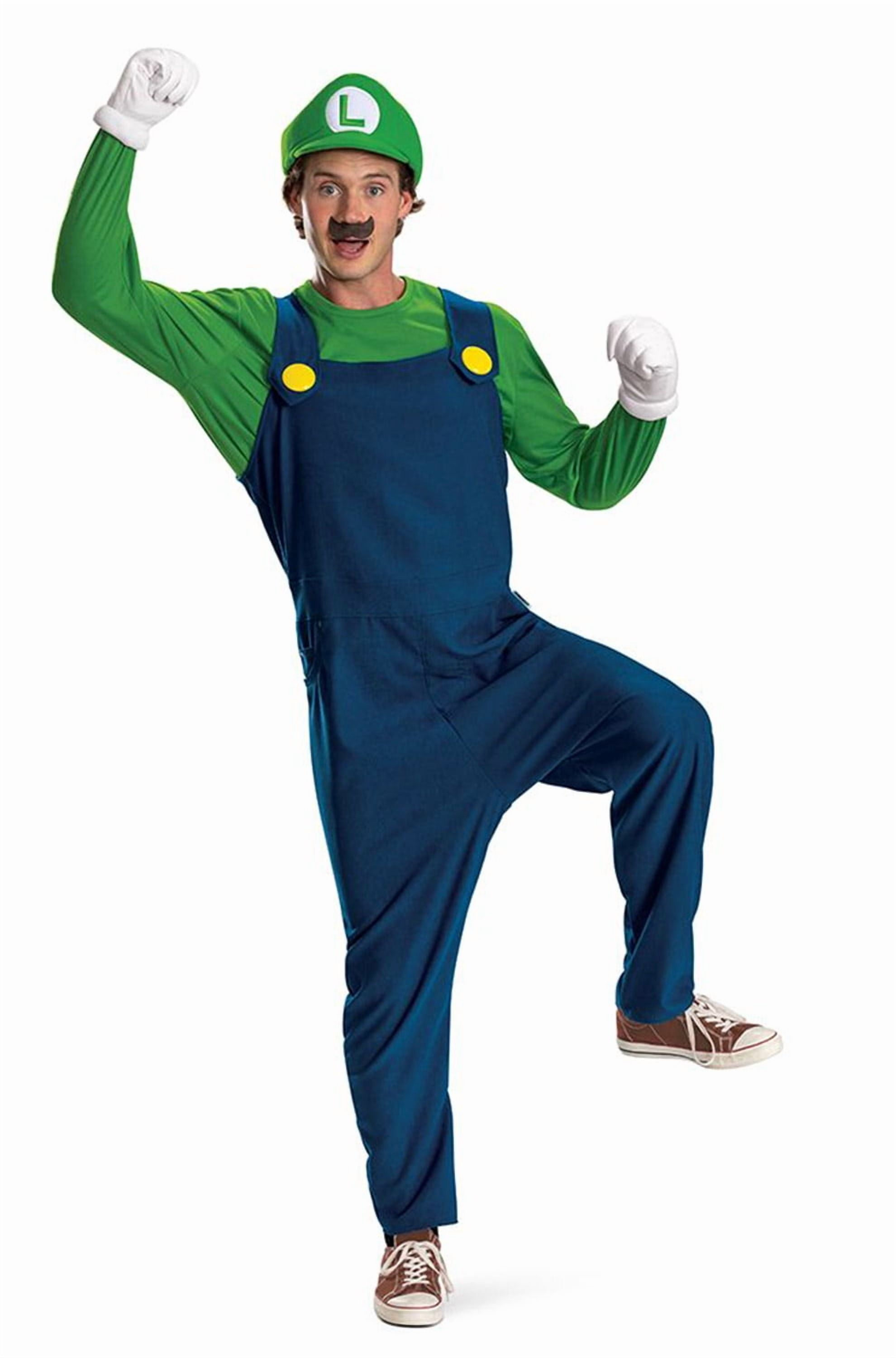Disguise DG164559SXS Men Adults Elevated Super Mario Bros Luigi Costume ...