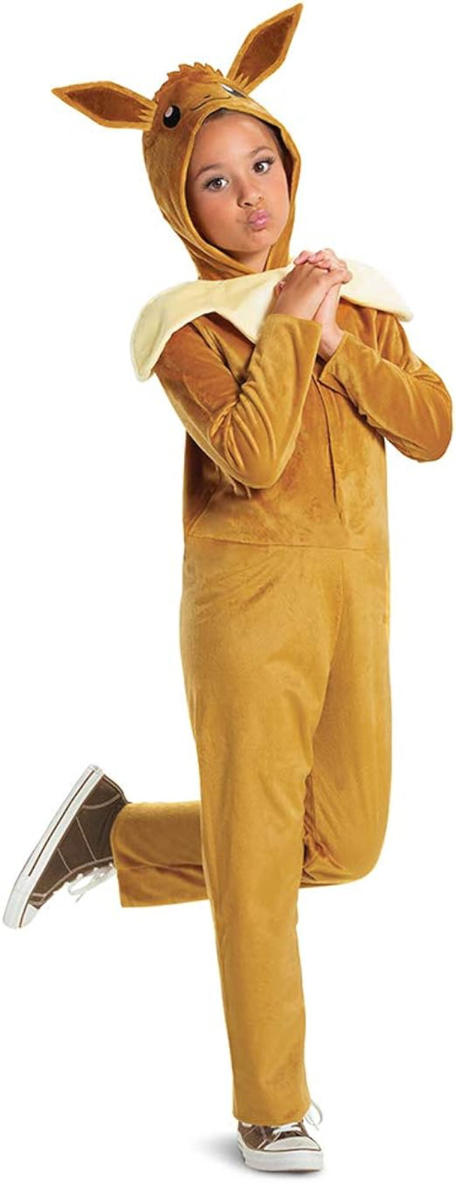 Pokemon Eevee Kids Halloween Costume Jumpsuit | Large (10-12) - Walmart.com