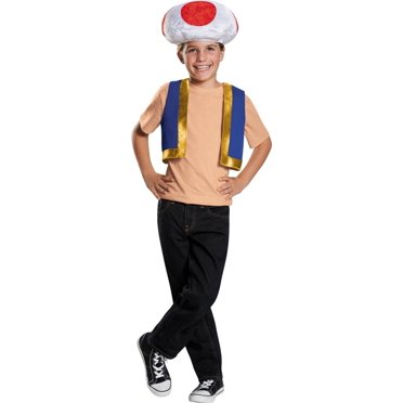 Toad Kit Adult Halloween Accessory - One Size, Includes Hat and Vest ...