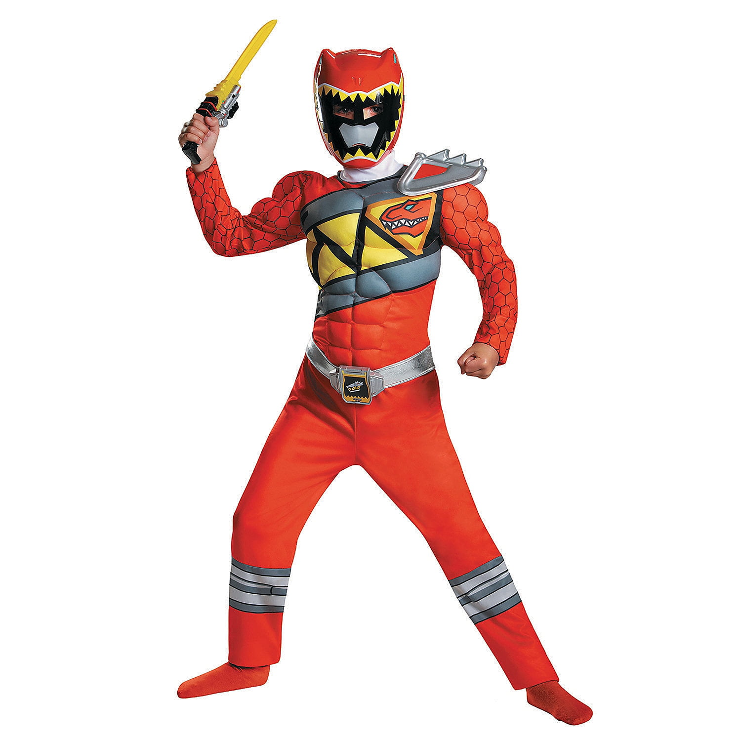 Disguise Toddler Boys' Classic Power Rangers Dino Charge Red Ranger ...