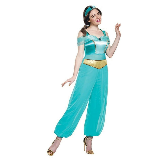 Free Shipping Disguise Womens Disney Aladdin Jasmine Deluxe Costume