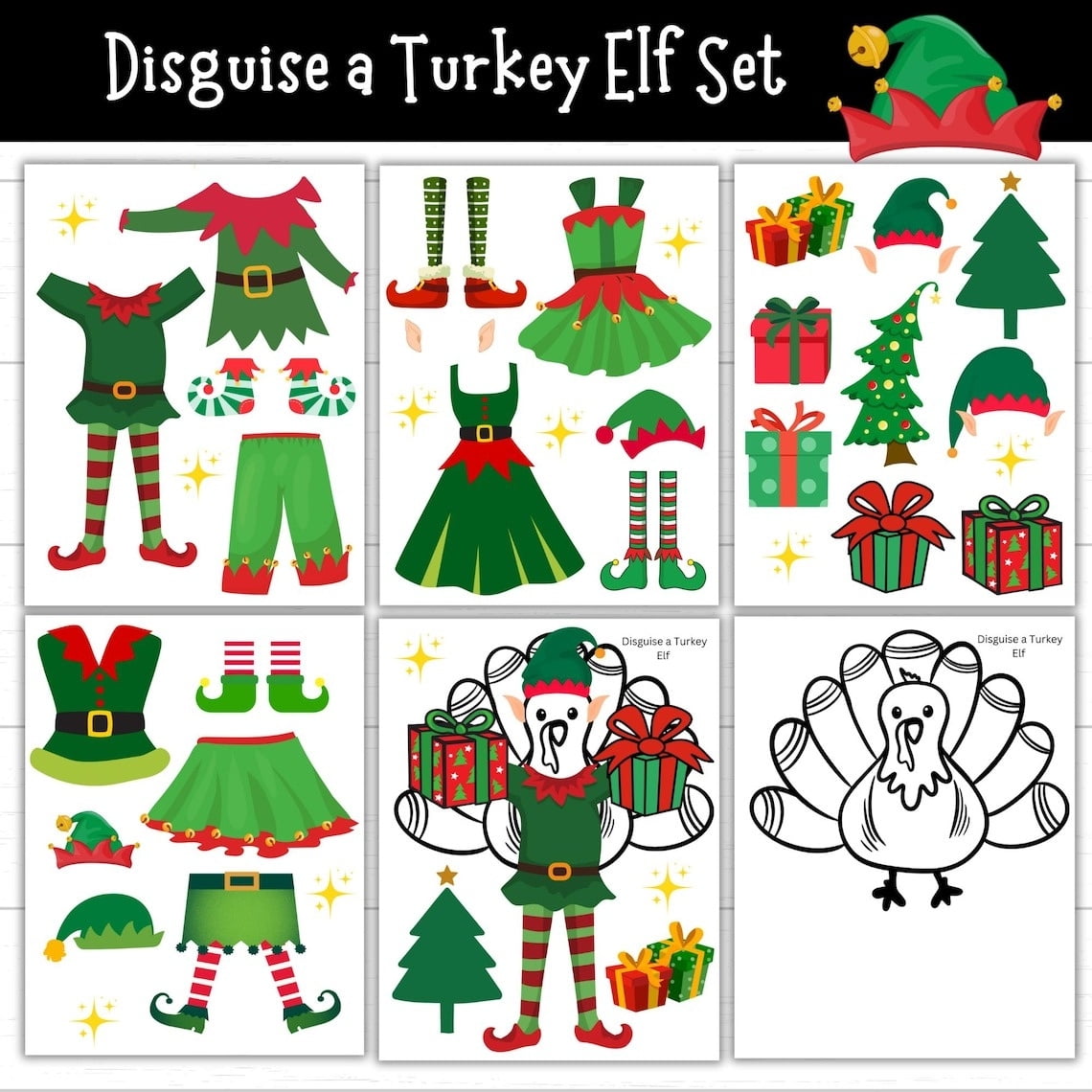Disguise a Turkey Elf Craft, Elf Costume Turkey Disguise Idea ...