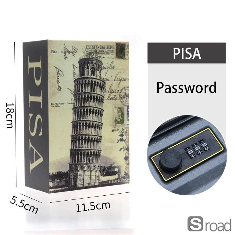 Disguised Book Safe Box With Password Lock - Secret Hidden Security ...