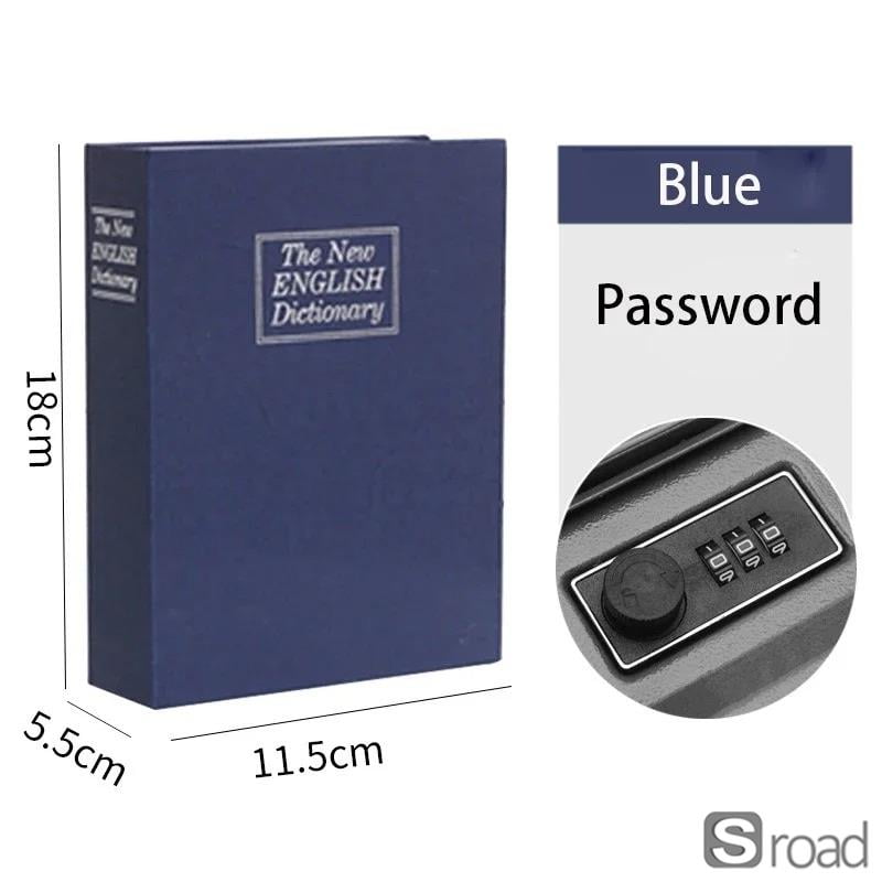 Disguised Book Safe Box With Password Lock - Secret Hidden Security ...