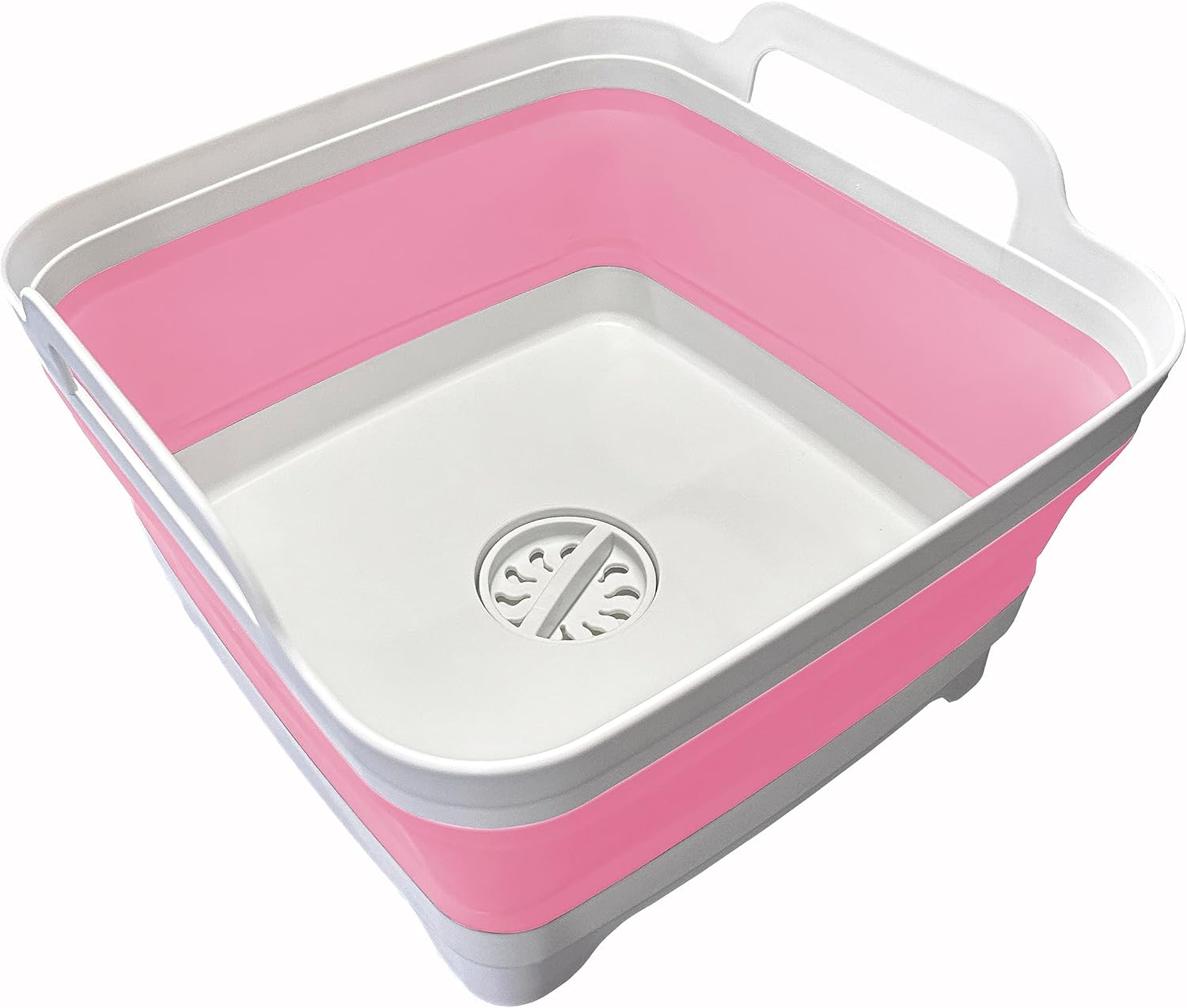 Dish Basin Collapsible with Drain Plug Carry Handles,Kitchen Storage ...