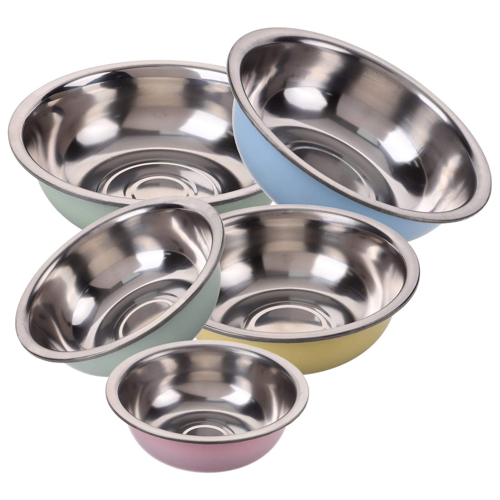 Dish Basin Set Flour Metal Bowl Big Bowls for Mixing Bathroom Wash ...