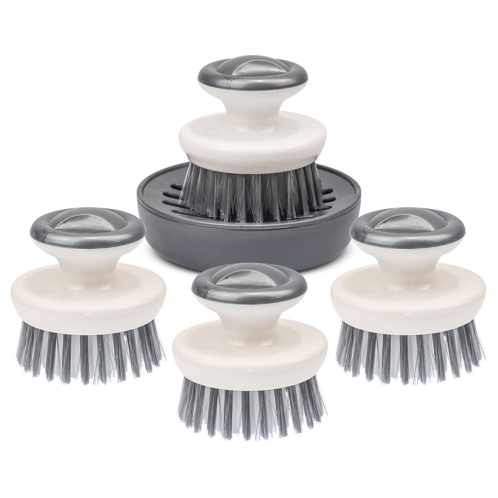 Dish Brush with Handle, Dishwashing Dishes Scrubbers Brush, Kitchen ...