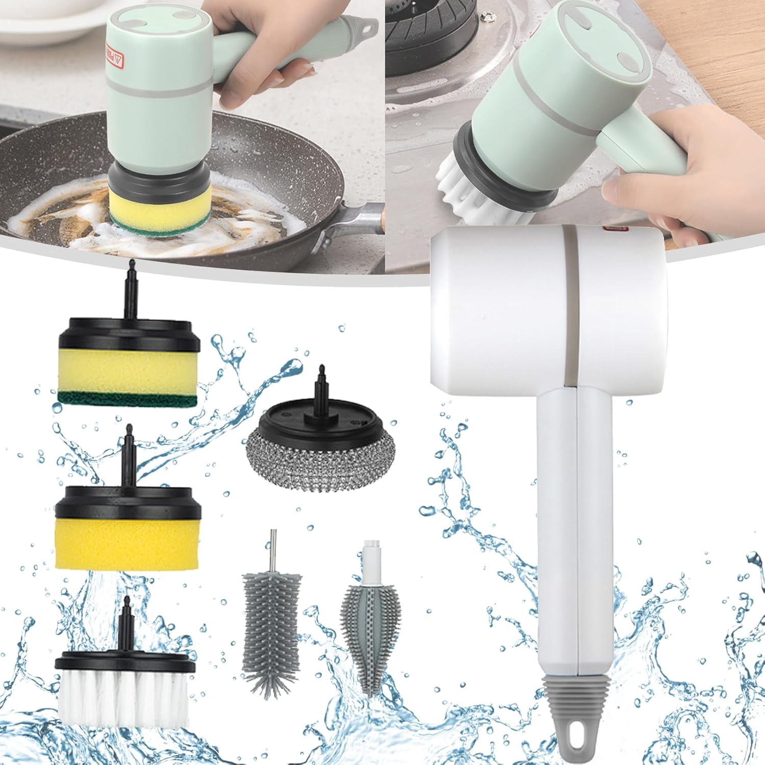 Dish Buddy - Dish Buddy Scrubber, 1300RPM Scrub Buddy Dish Sponge, 360 ...