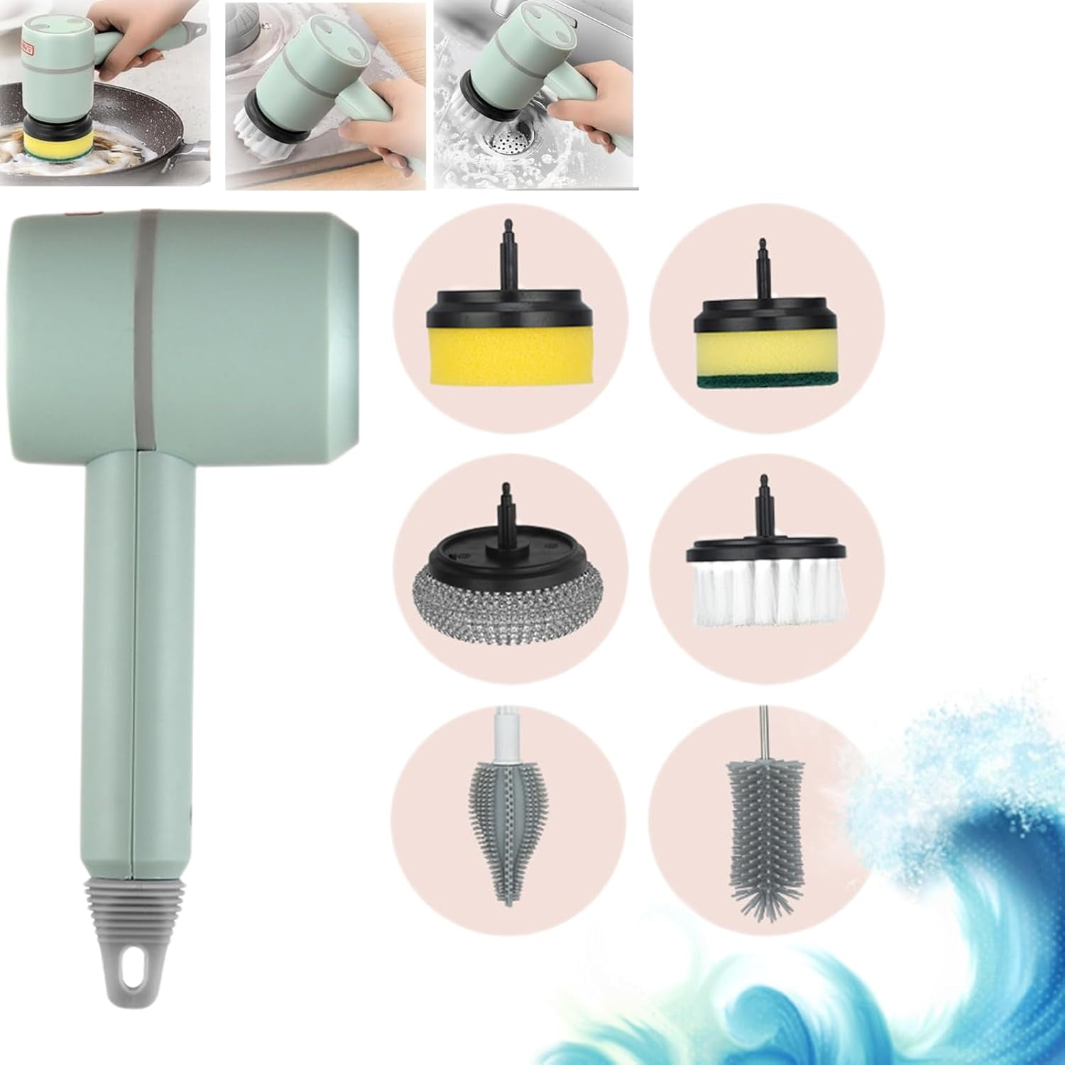 Dish Buddy, Dish Buddy Scrubber, Dish Buddy Electric Spin Scrubber ...