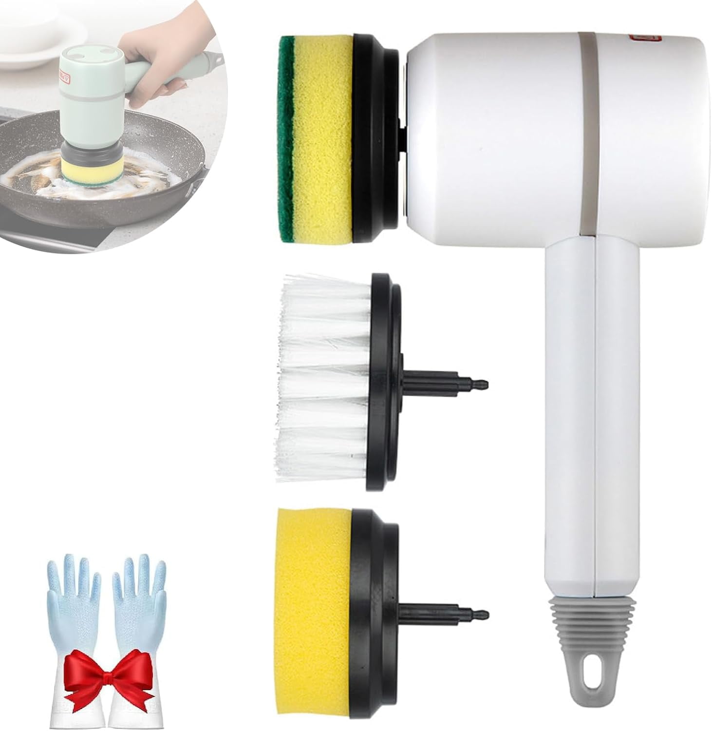 Dish Buddy Electric Scrubber, Dish Buddy, Dish Buddy Scrubber, 360° Rotating Multifunctional ...