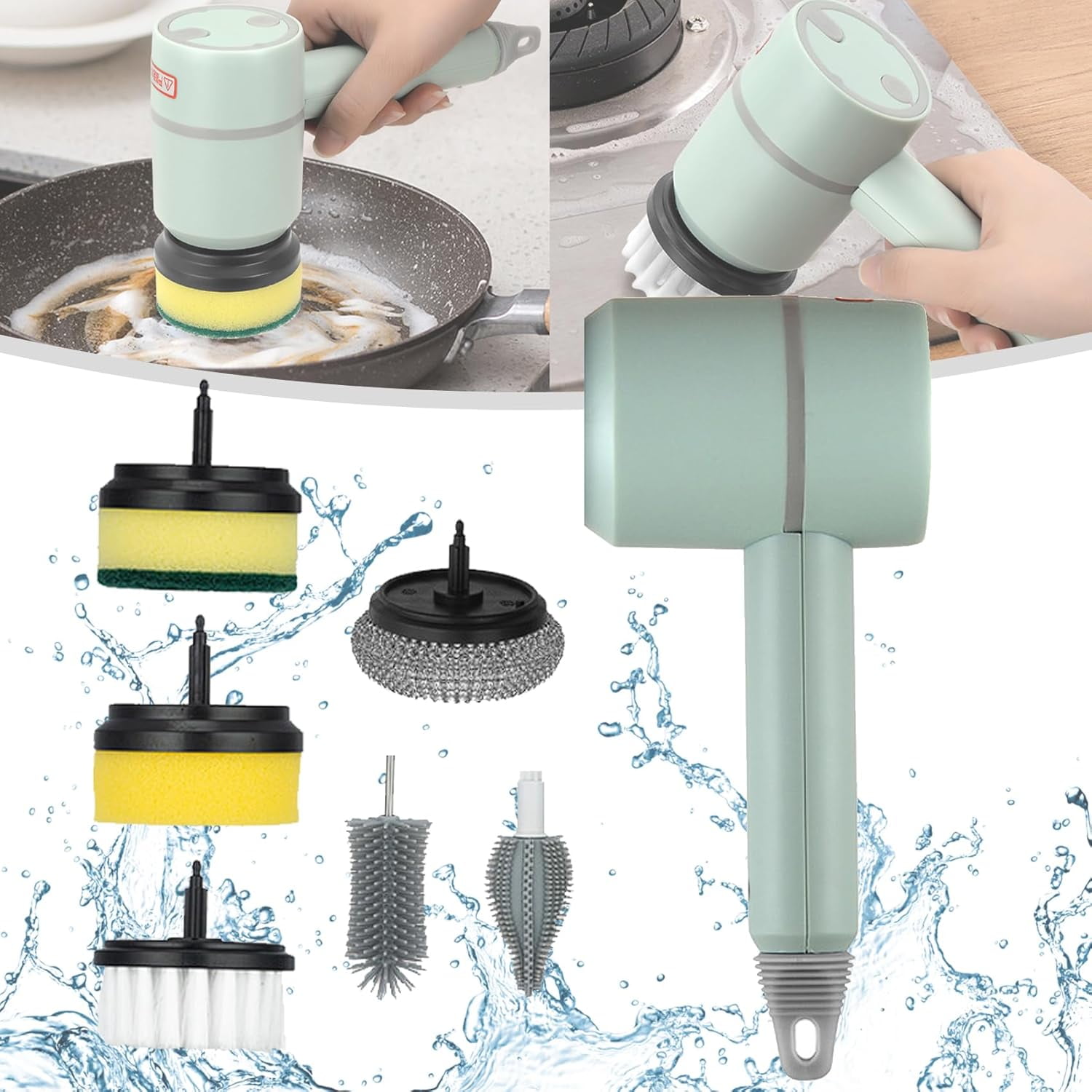 Dish Buddy - Dish Buddy Scrubber, 1300RPM Scrub Buddy Dish Sponge, 360 ...