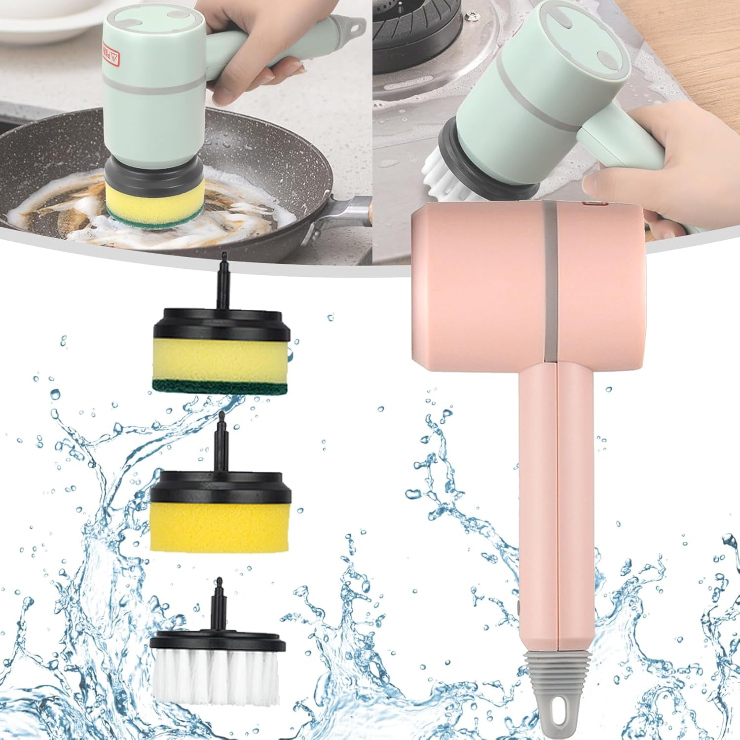 Dish Buddy - Dish Buddy Scrubber, 1300RPM Scrub Buddy Dish Sponge, 360 ...