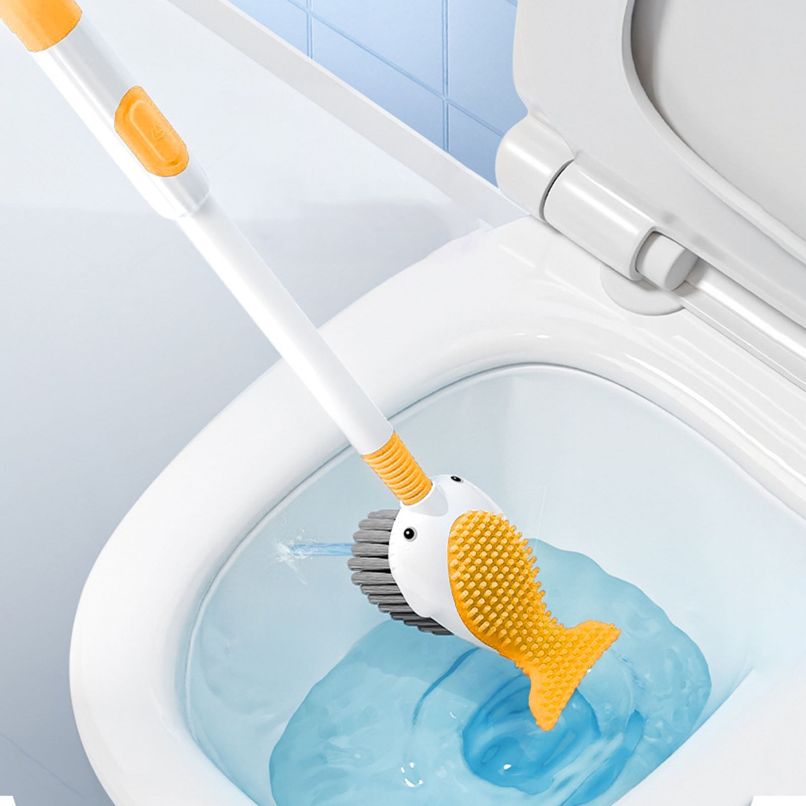 Dish Cleaning Brush,Suction Cup With Liquid Toilet Brush Household ...
