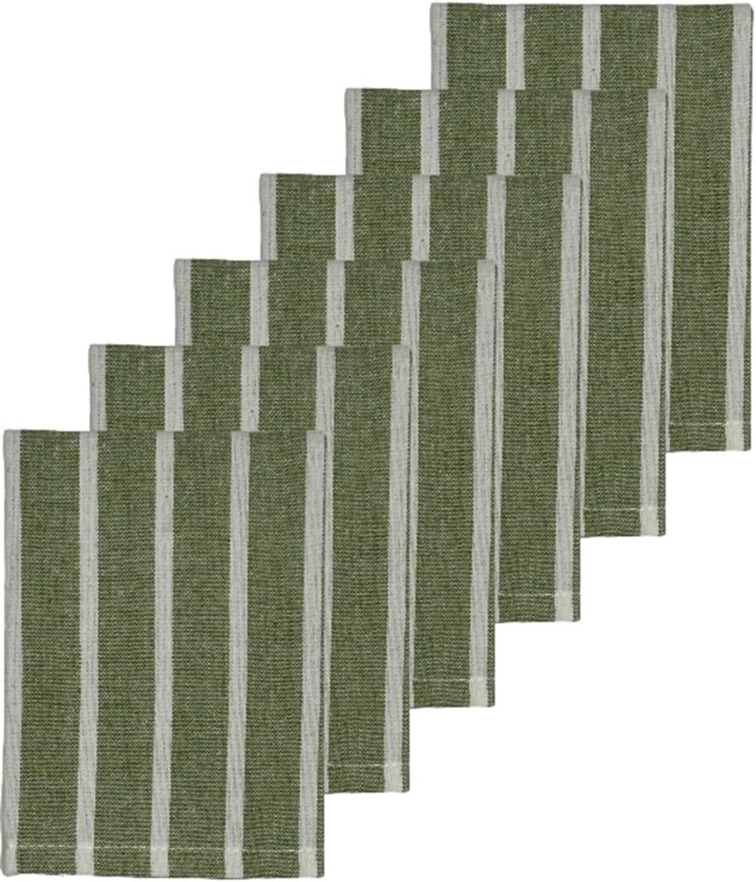 Dish Cloths 100% Cotton White/Tan Sonoma Stripes Dishcloths for Washing ...