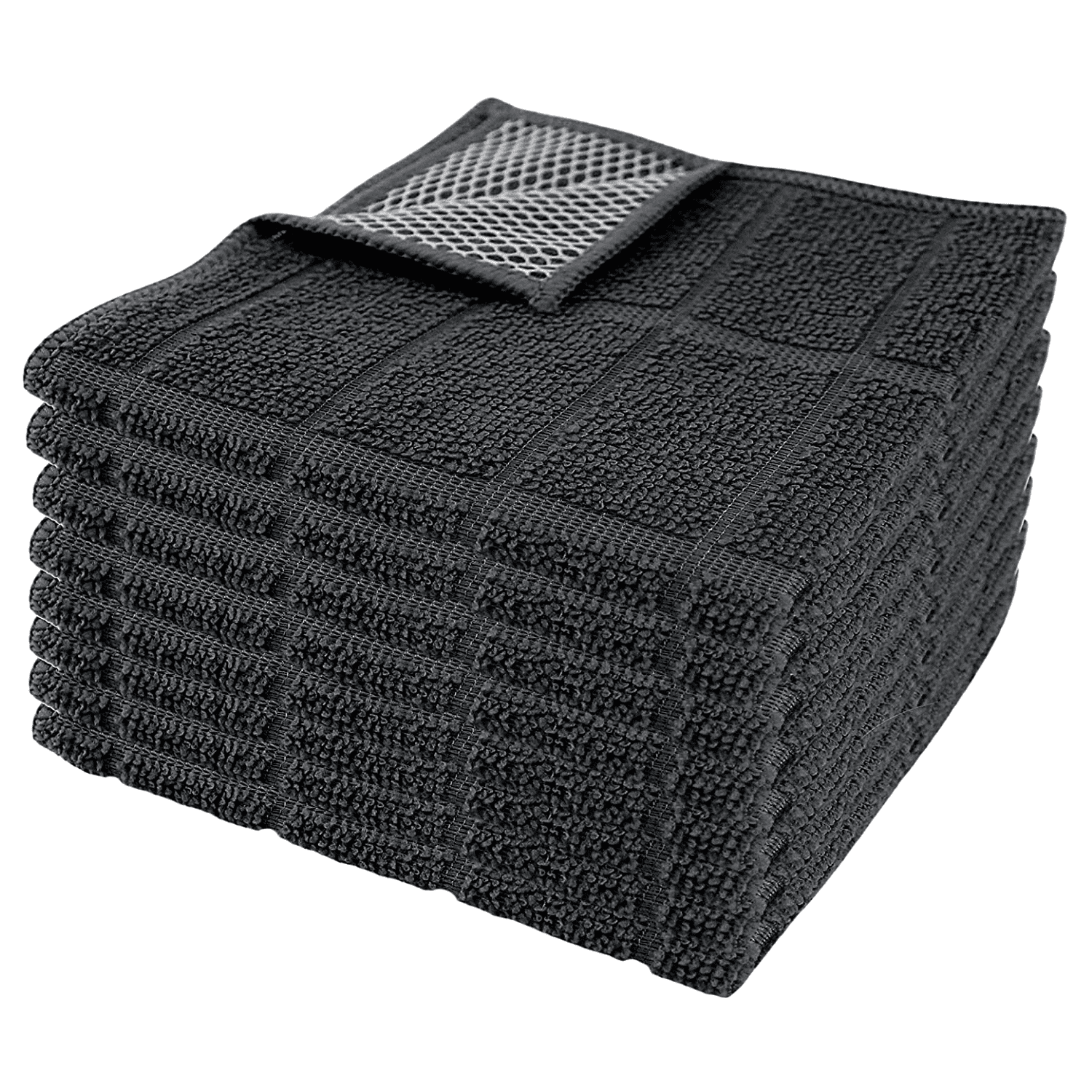 Dish Cloths for Washing Dishes Black Kitchen Cloths Cleaning Cloths 12 ...