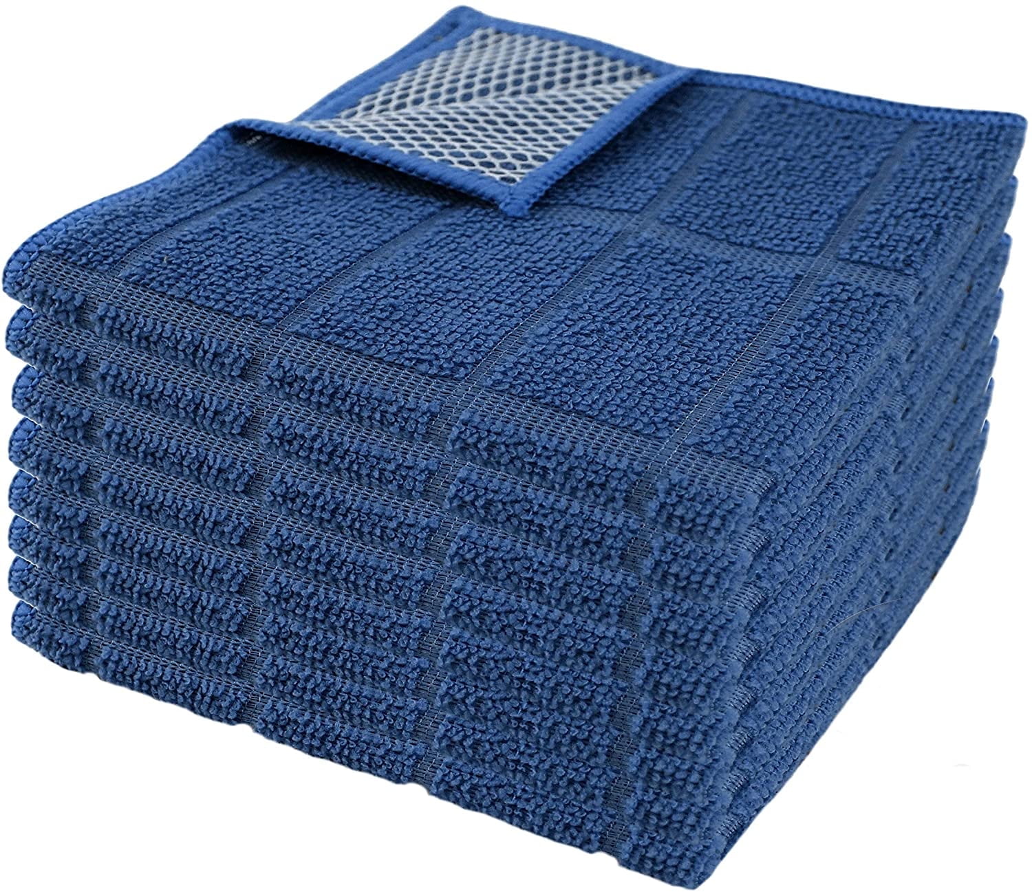 Dish Cloths for Washing Dishes Navy Blue Kitchen Cloths Cleaning Cloths ...