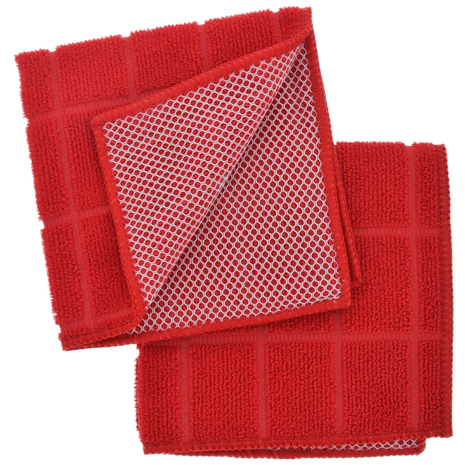 Dish Cloths for Washing Dishes Red Kitchen Cloths Cleaning Cloths 12 ...