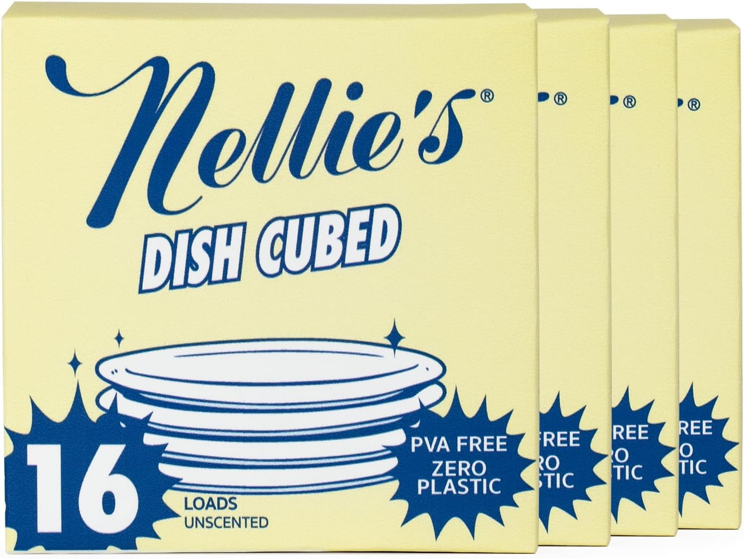 Dish Cubed - 64 pack (4 boxes of 16 packs) - Eco-Conscious Dishwasher ...