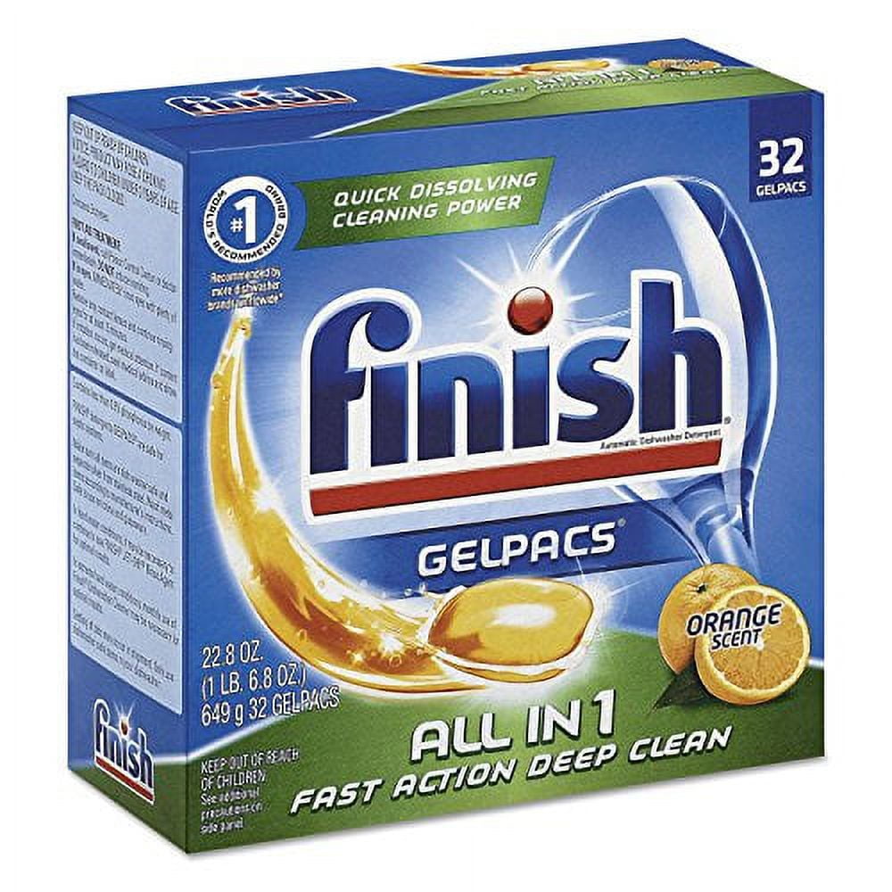 ** Dish Detergent Gel Packs, Orange, 32/Box ** - Walmart.com