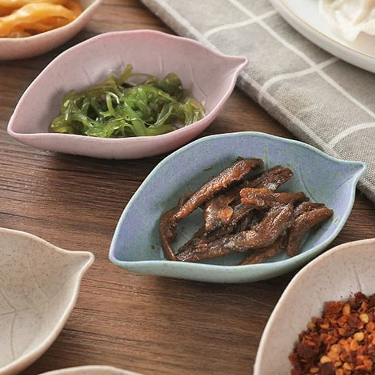 Dish Dipping 1Pcs Bowls Wheat Soy Dishes Mini Dinnerware Plate ...
