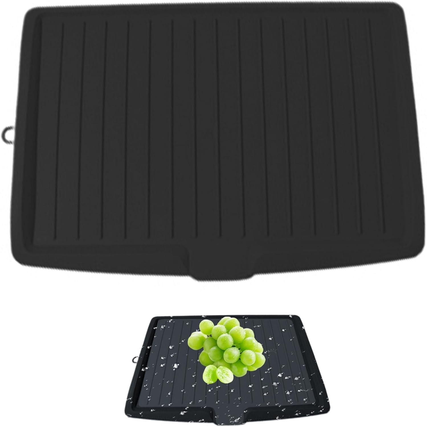 Dish Drain Board Plastic Drain Boards 17.6x12.2'' Dish Drainer Tray ...