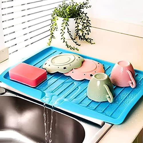 Dish Drain Board with Side Drop - Kitchen Utility Draining Board, Drain ...