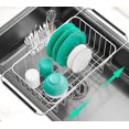 Dish Drainer Rack In Sink Adjustable Expandable 304 Stainless Steel ...