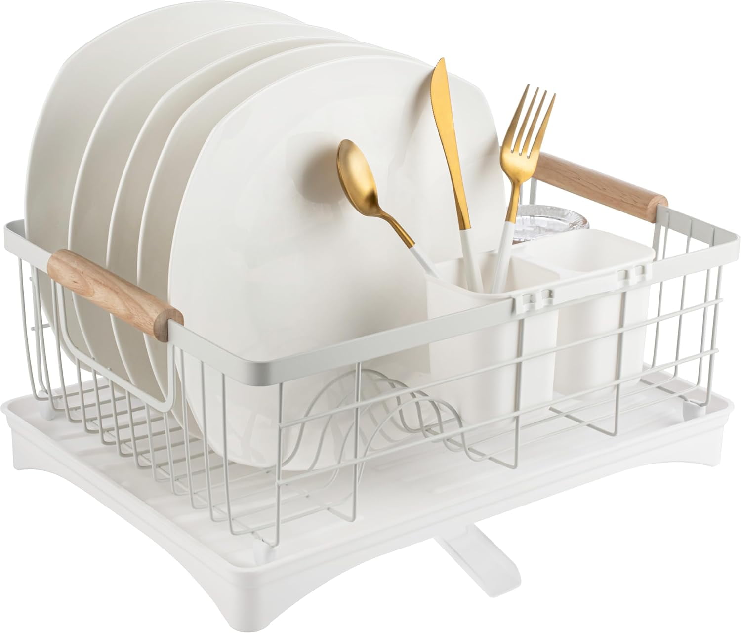 Dish Drainer Rack - Plate, Cutlery, Pots, and Pans Drying Rack for ...