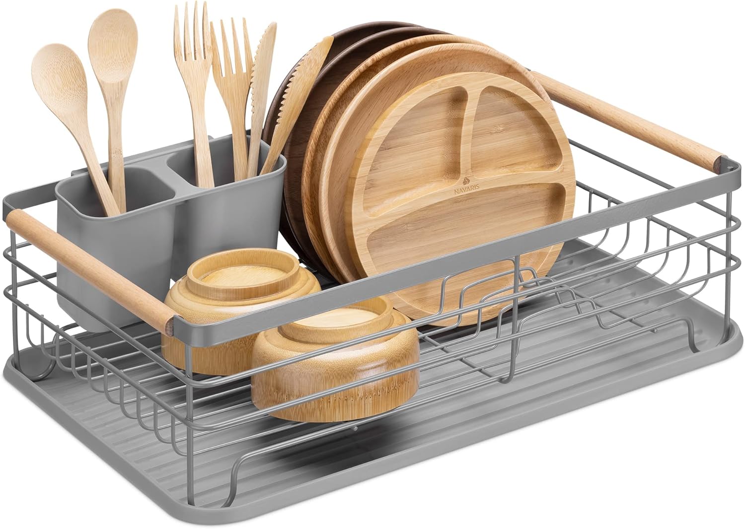 Dish Drainer Rack - Plate, Silverware, Pots and Pans - Dish Rack with ...