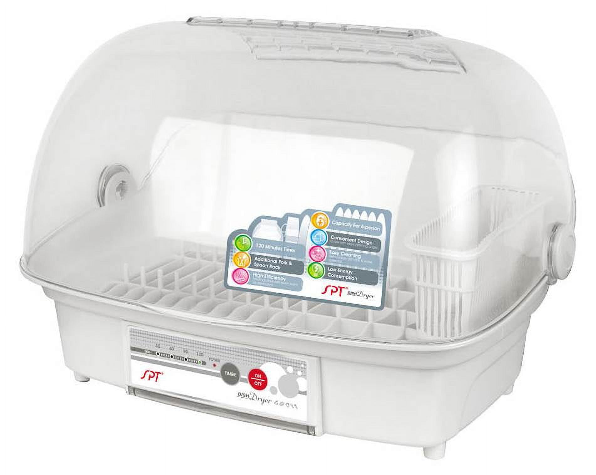 Dish Dryer in White and Clear - Walmart.com