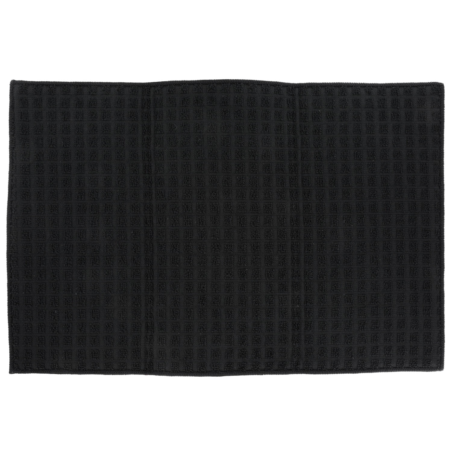 Dish Drying Mat, 12 x 18 in, Black Microfiber, Set of 4, Cushions ...