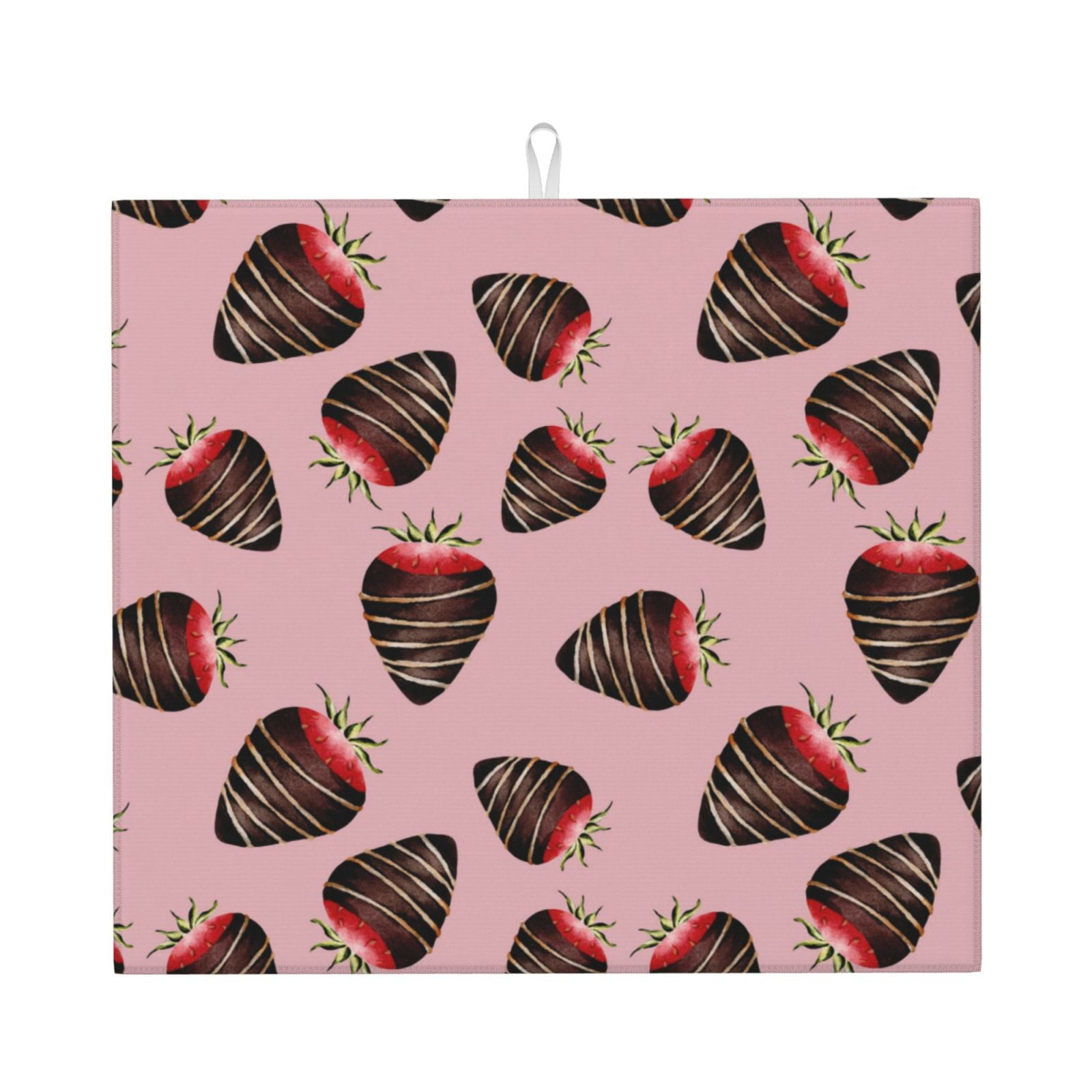 Dish Drying Mat, Chocolate Print No.J910 Highly Absorbent Drying Matt ...