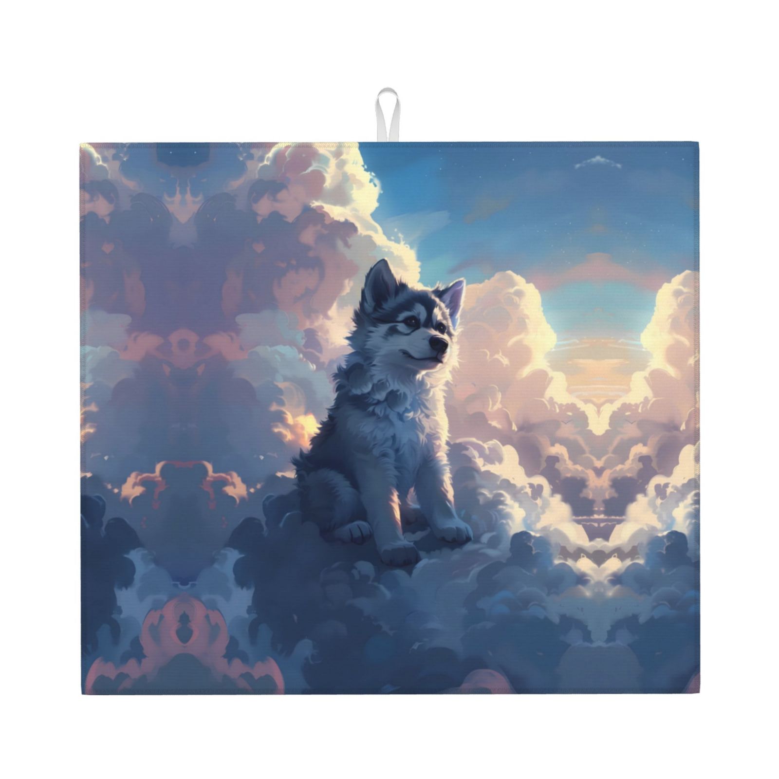 Dish Drying Mat, Cloud Wolf Highly Absorbent Drying Matt Kitchen ...