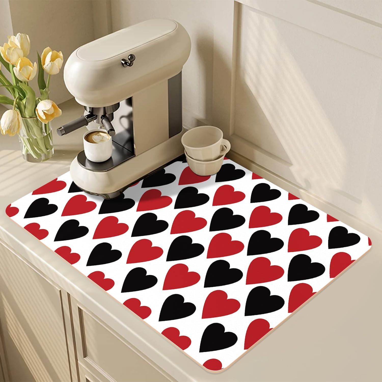 Dish Drying Mat Coffee Mat - Coffee Bar Accessories Absorbent Drying ...