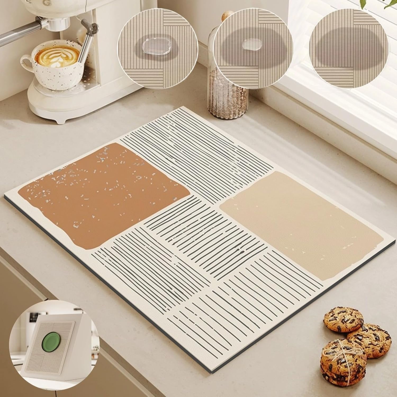 Dish Drying Mat - Coffee Mat, Coffee Maker Mat for Countertops ...