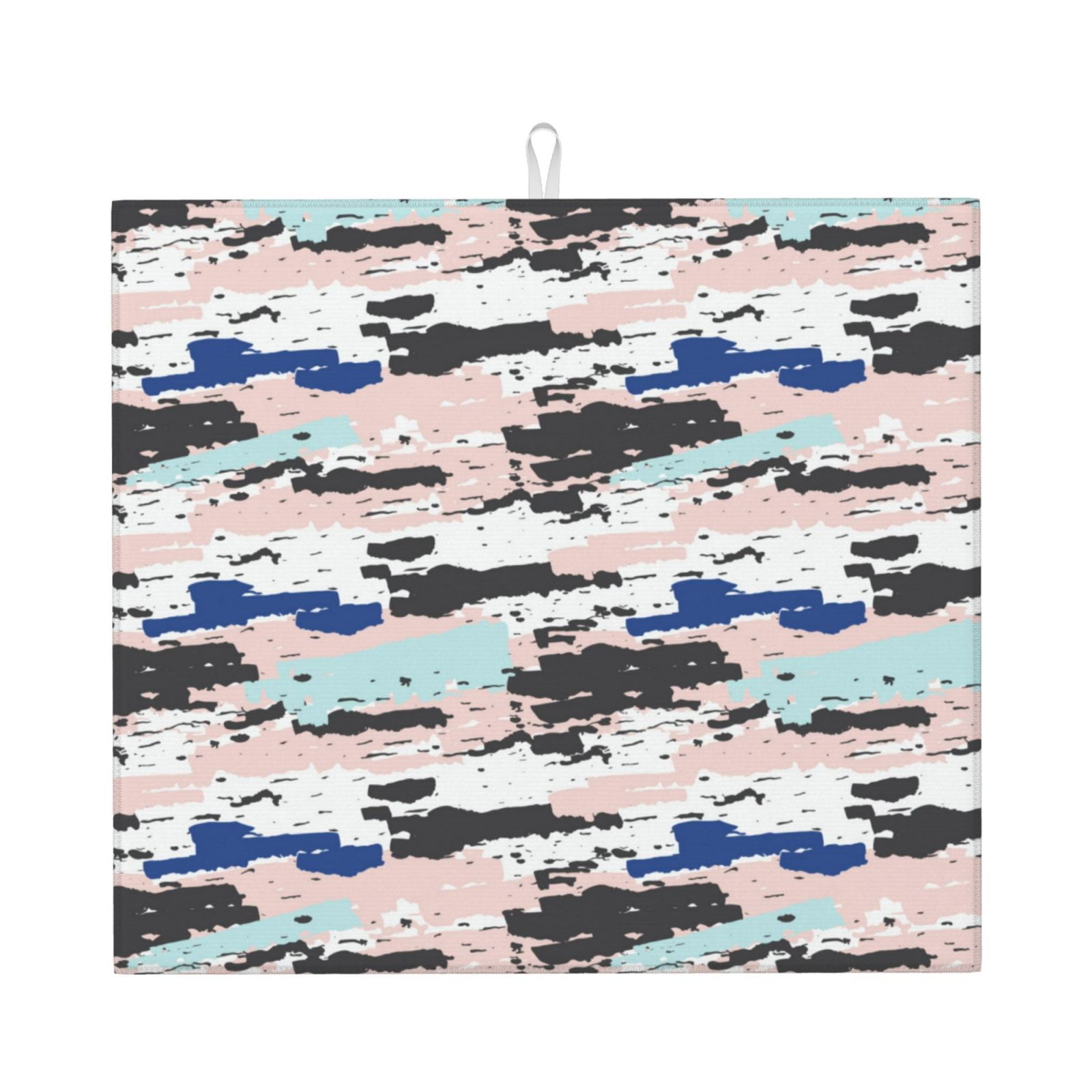 Dish Drying Mat, Digital Camo Highly Absorbent Drying Matt Kitchen ...