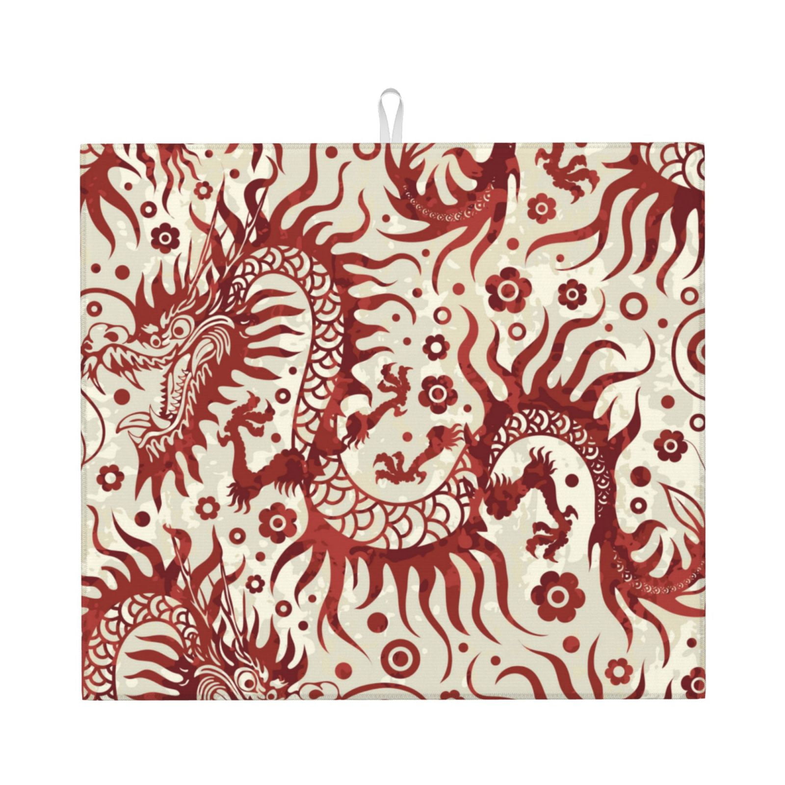 Dish Drying Mat, Dragons1 Highly Absorbent Drying Matt Kitchen Counter ...